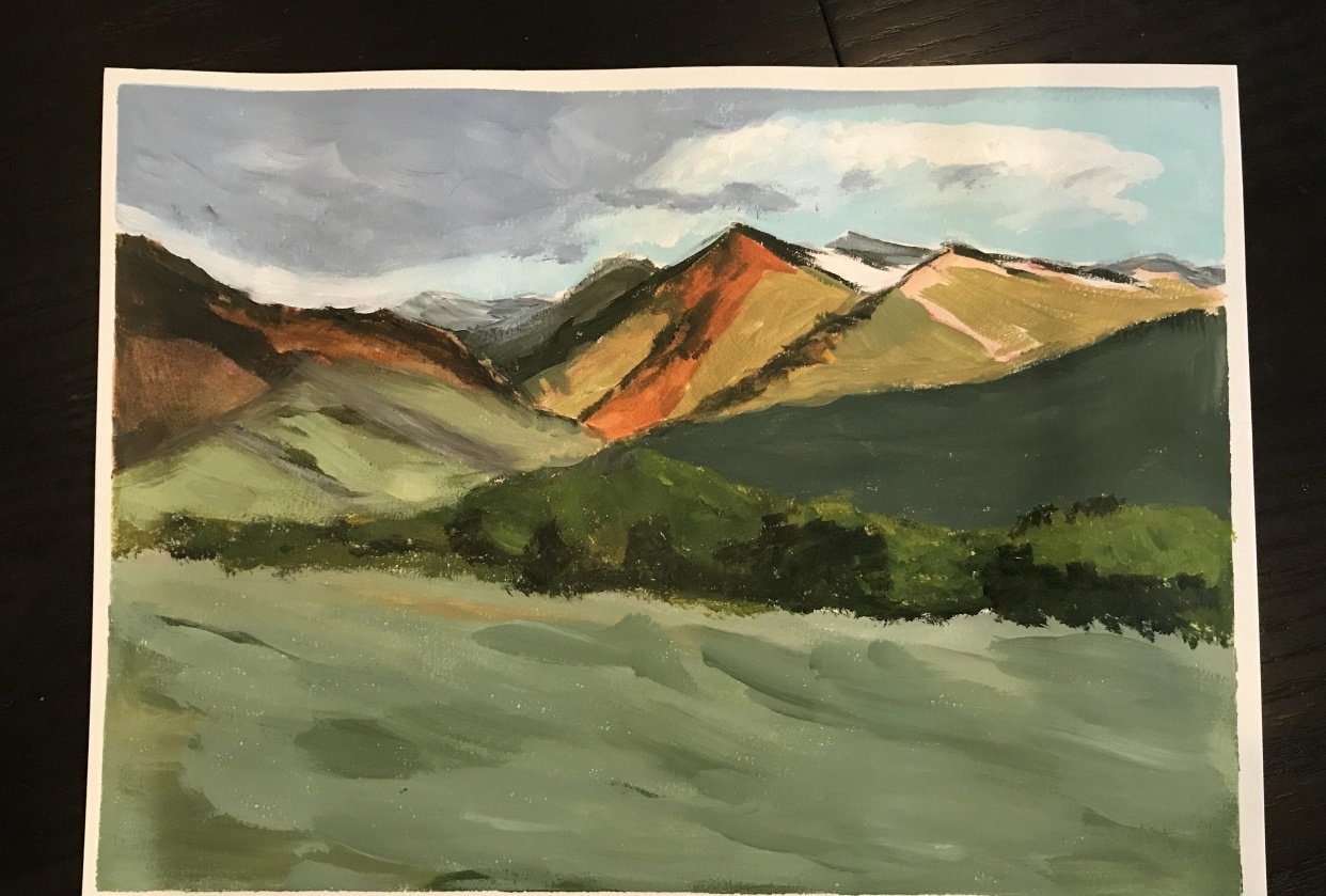 Abstract landscape | Skillshare Student Project