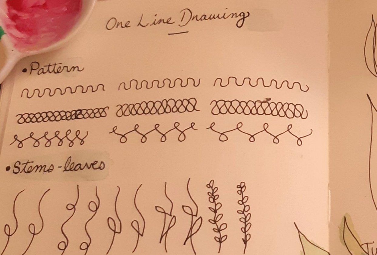 One Line Drawing Practice Spread | Skillshare Student Project