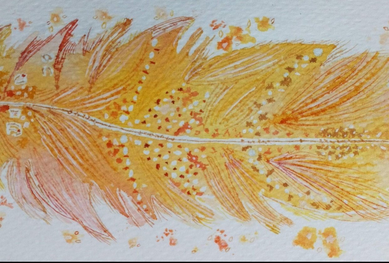 My watercolor feather | Skillshare Student Project