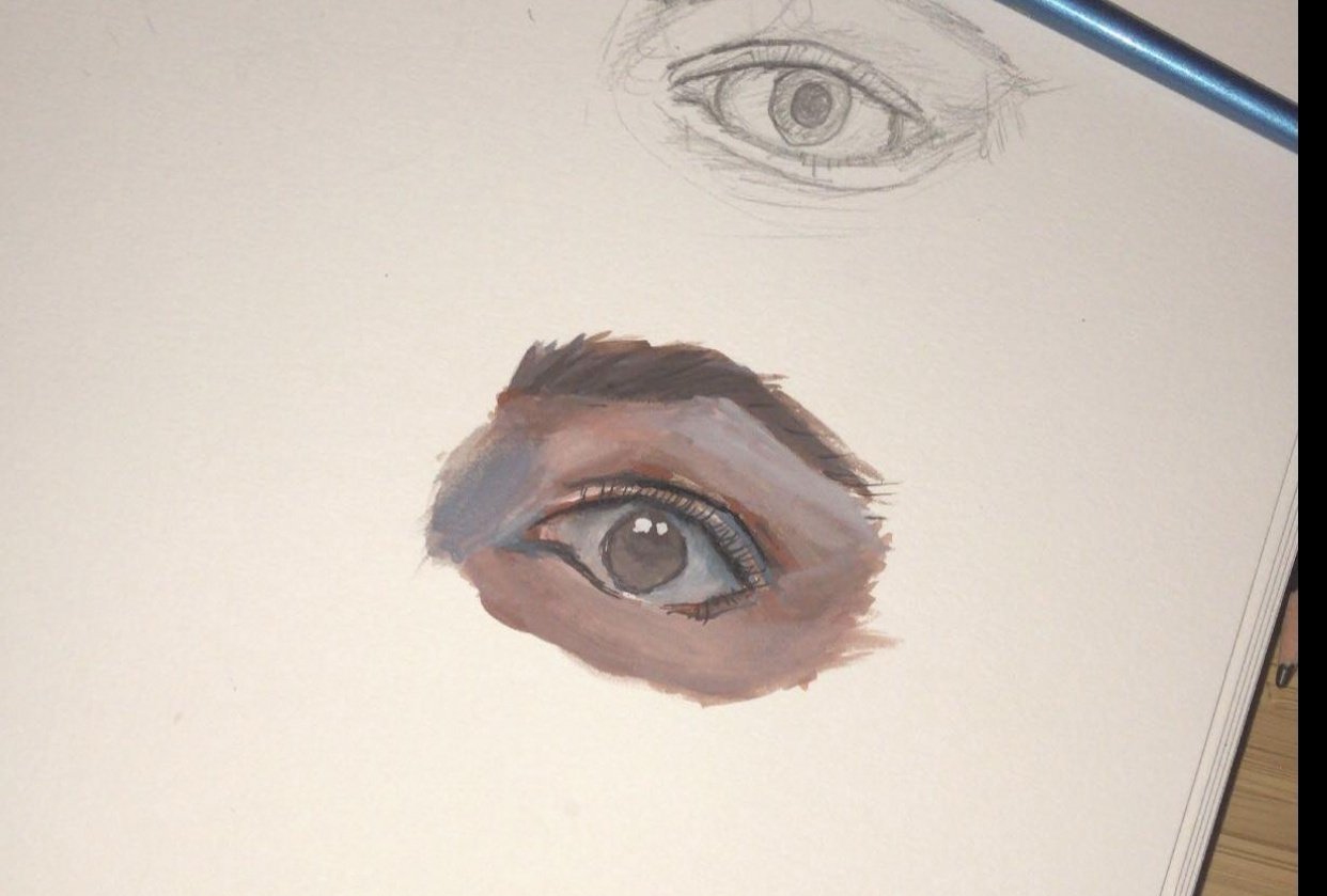 Gouache Eye Project | Skillshare Student Project