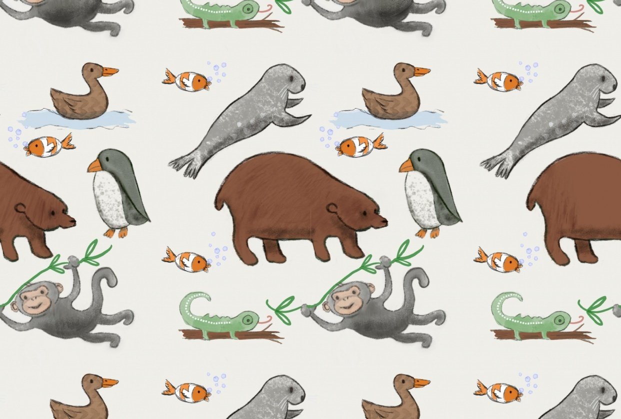 Digital Animal Wallpaper | Skillshare Student Project