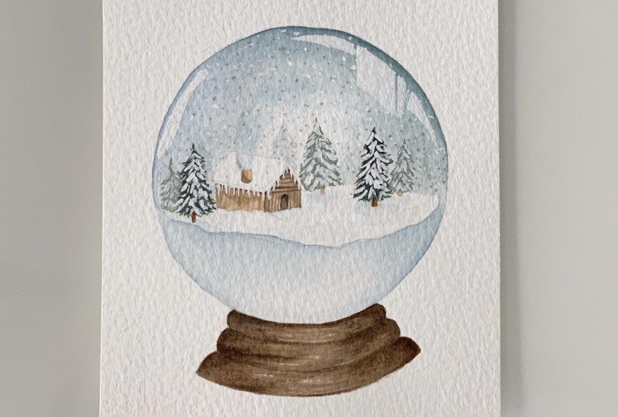 Watercolour: How to Paint Snow Globes | Skillshare Student Project