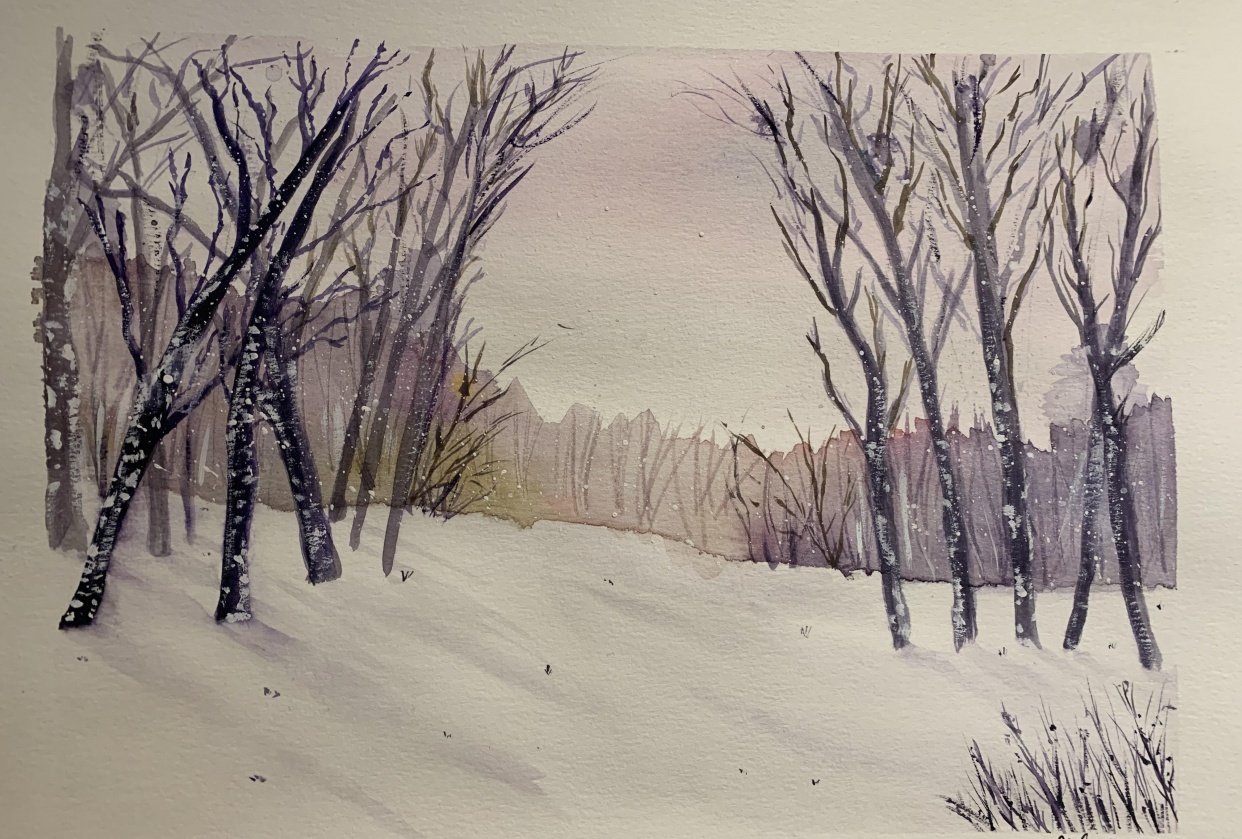 Snowy Winter Landscape | Skillshare Student Project