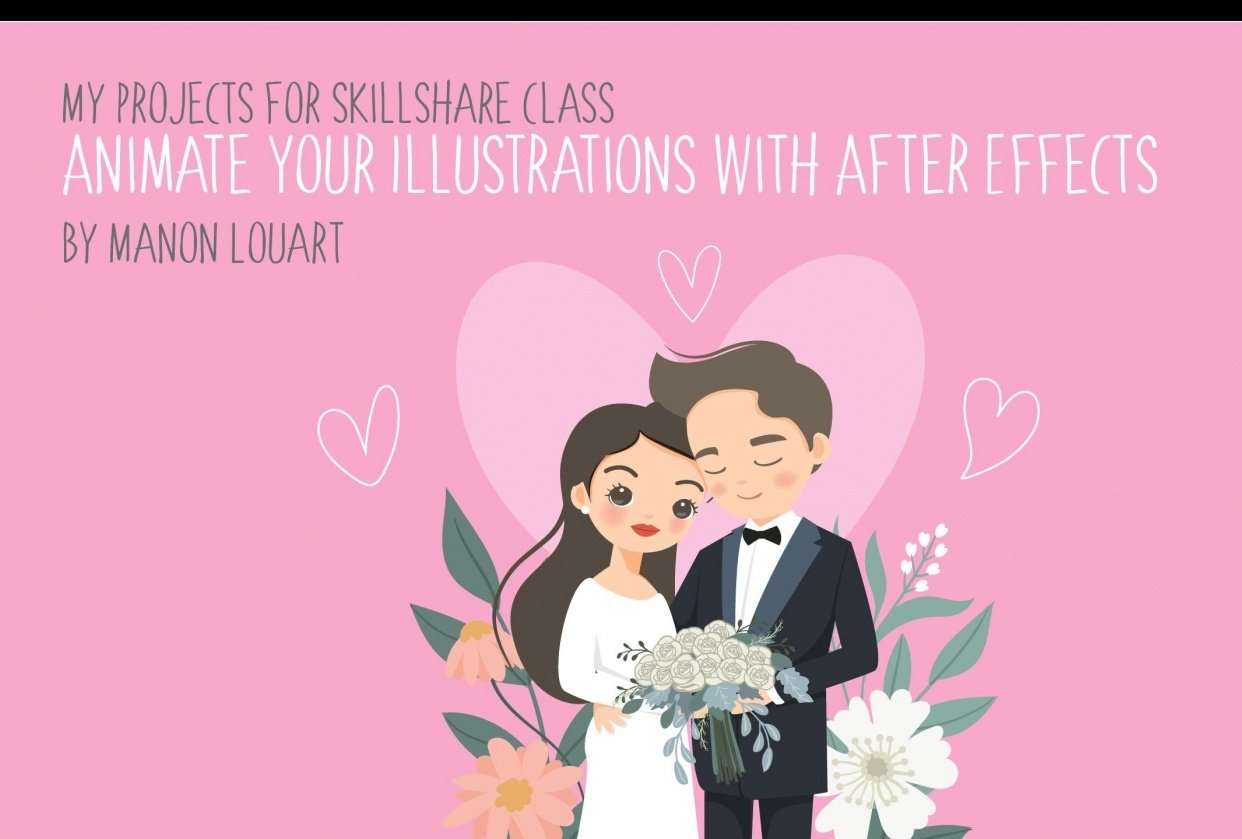 Cute Wedding Couple | Skillshare Student Project