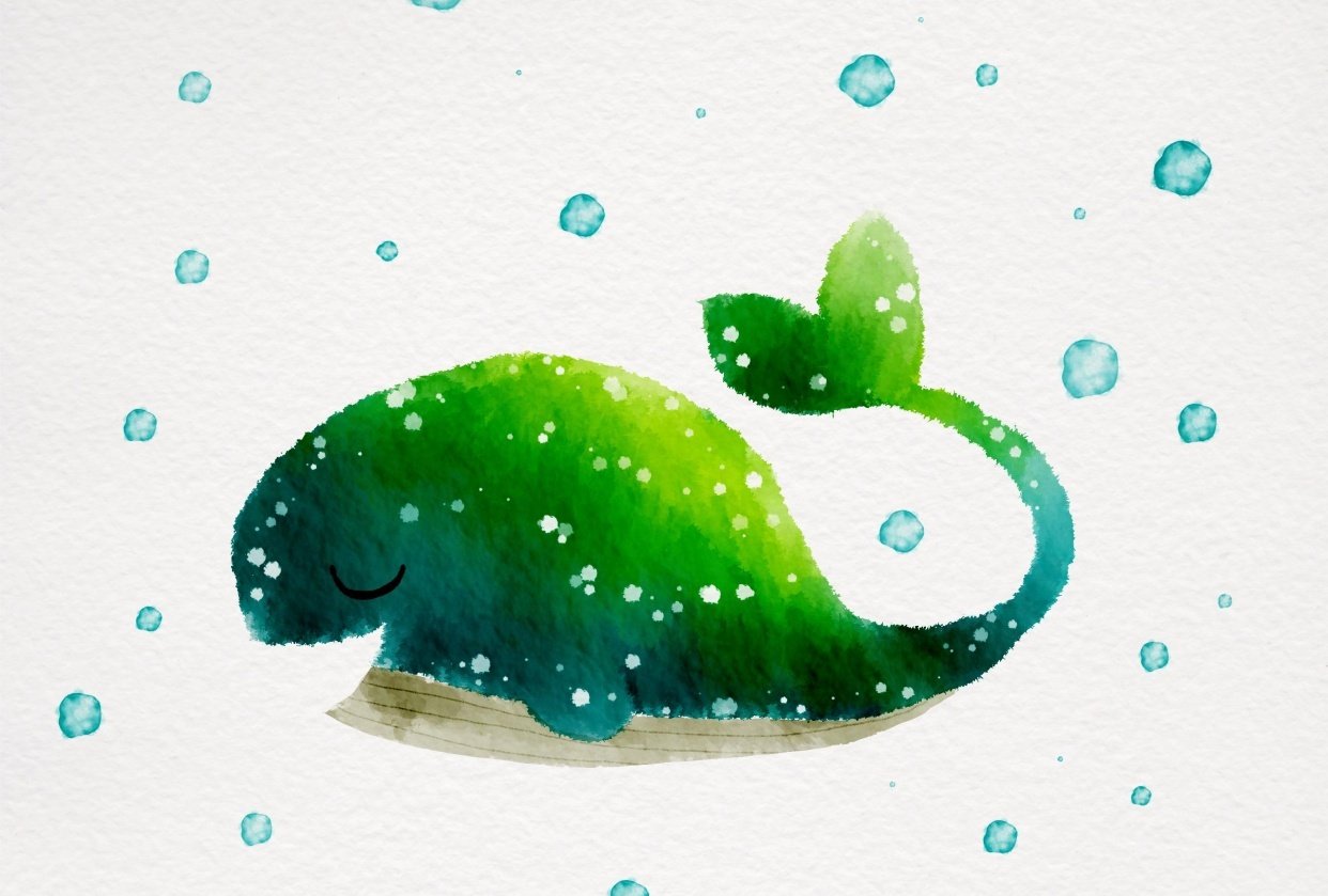 First try whale | Skillshare Student Project