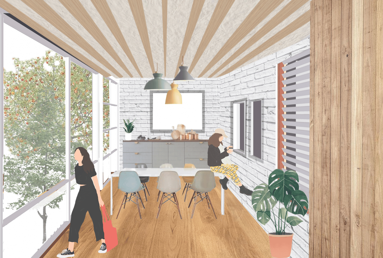 Architecture Rendering: Collage Style (Post Digital Rendering) Interiors in Phot | Skillshare ...