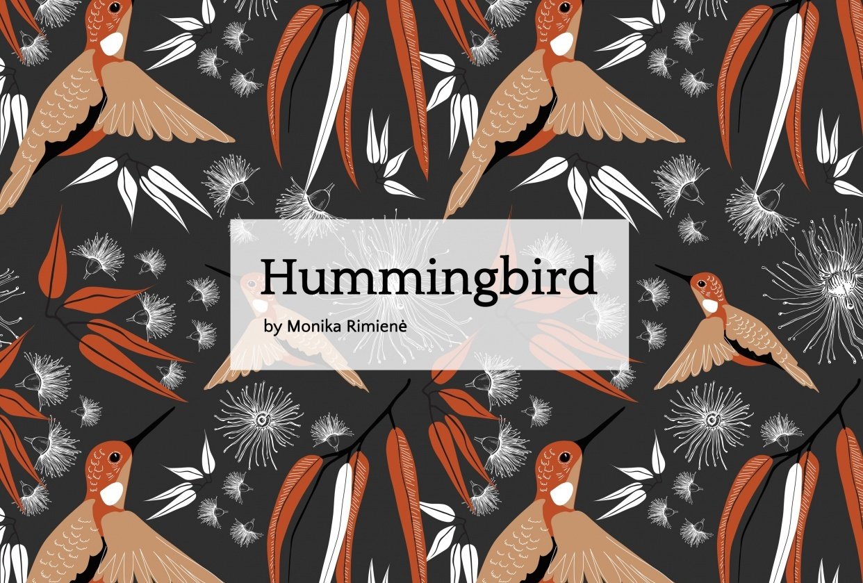 Hummingbird Pattern Design | Skillshare Student Project