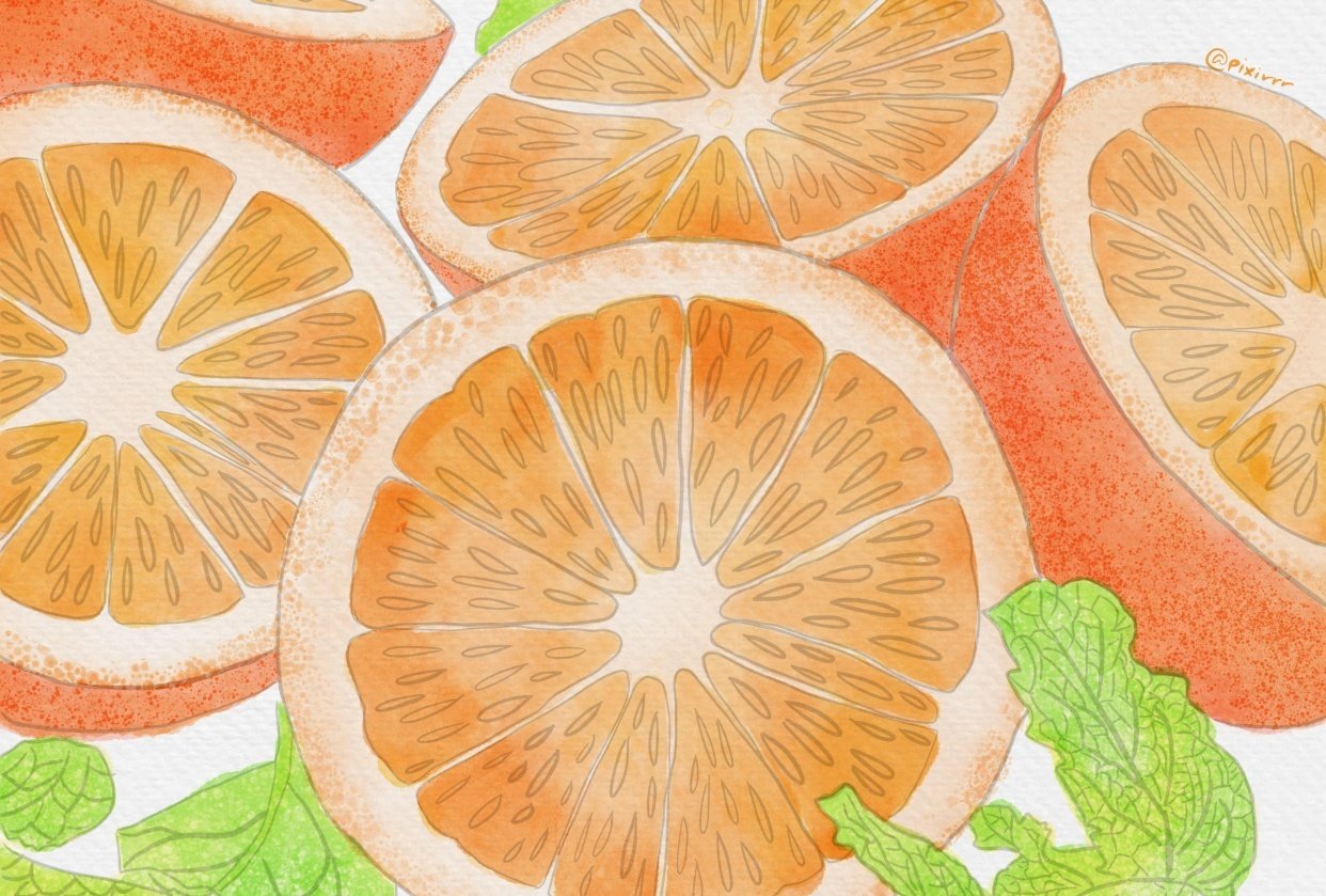 Love the orange texture! | Skillshare Student Project