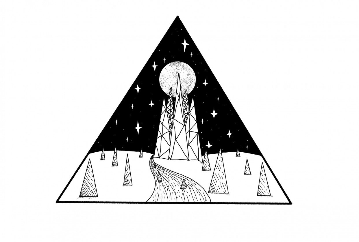 triangle mountain landscape | Skillshare Student Project