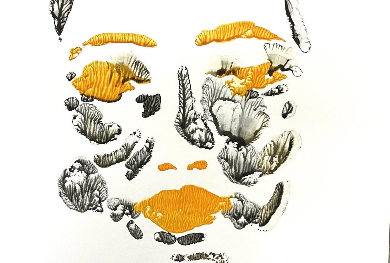 Monotype portrait / coral dreams | Skillshare Student Project