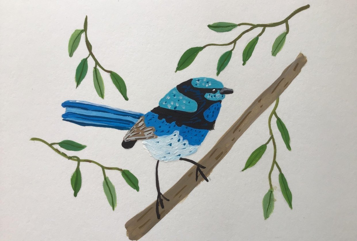 Little Blue Bird | Skillshare Student Project