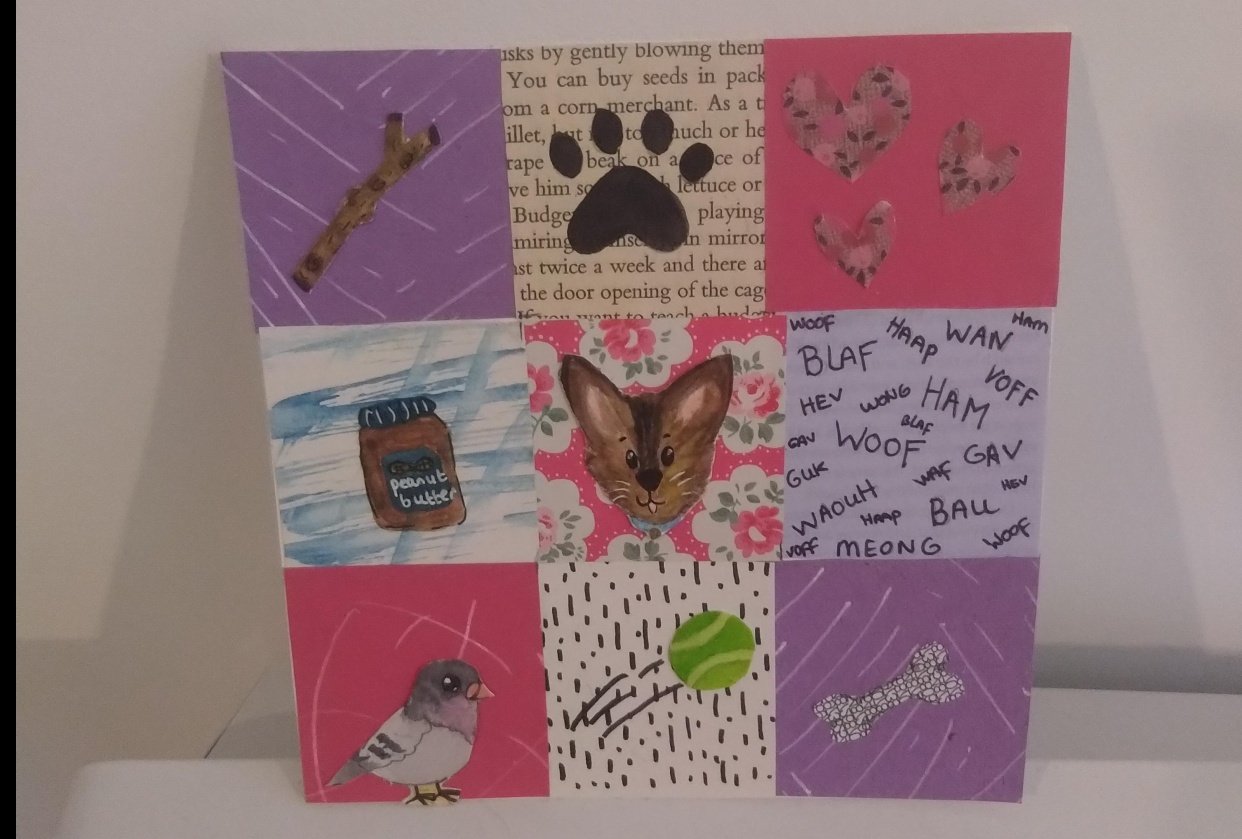 Mixed Media Dog | Skillshare Student Project Mixed Media Dog | Skillshare Student Project