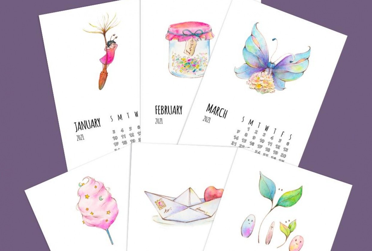 Whimsy calendar | Skillshare Student Project