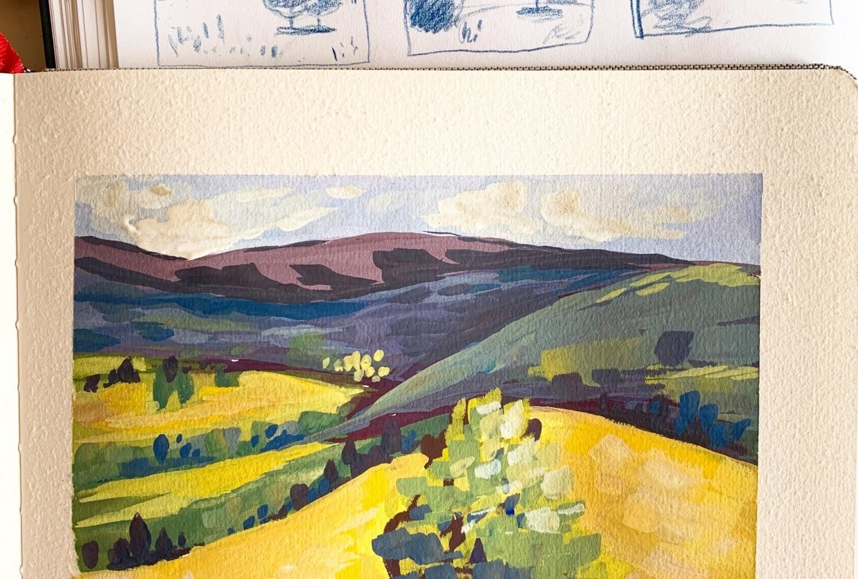 Gouache study demo | Skillshare Student Project Gouache study demo | Skillshare Student Project