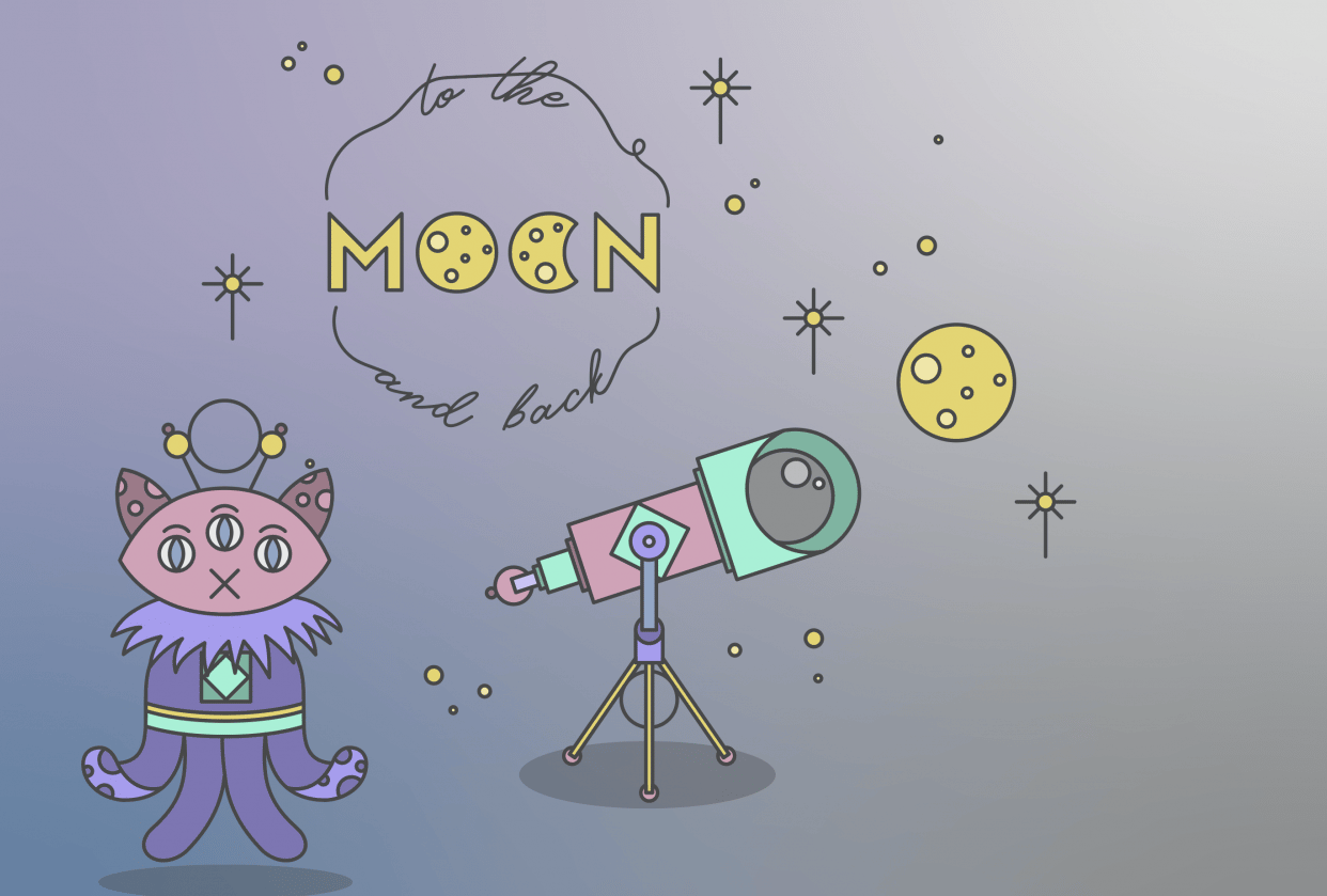 Illustrator Fundamentals: SPACE | Skillshare Student Project