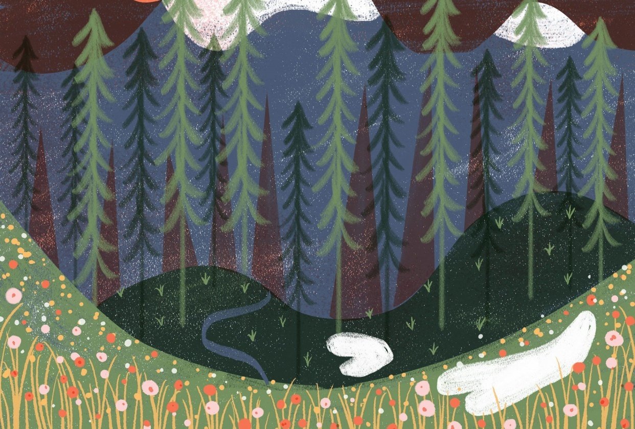 Alpine drawing | Skillshare Student Project