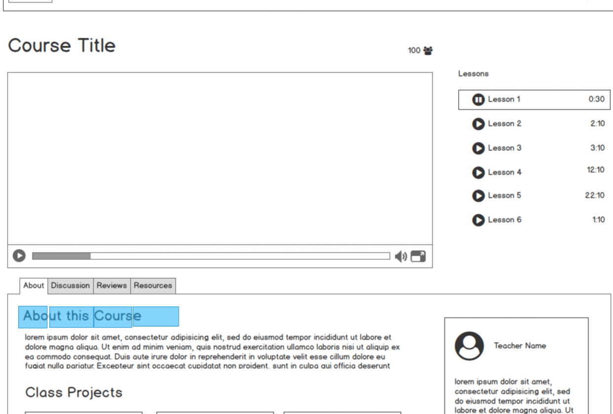 Online Course Prototype | Skillshare Student Project