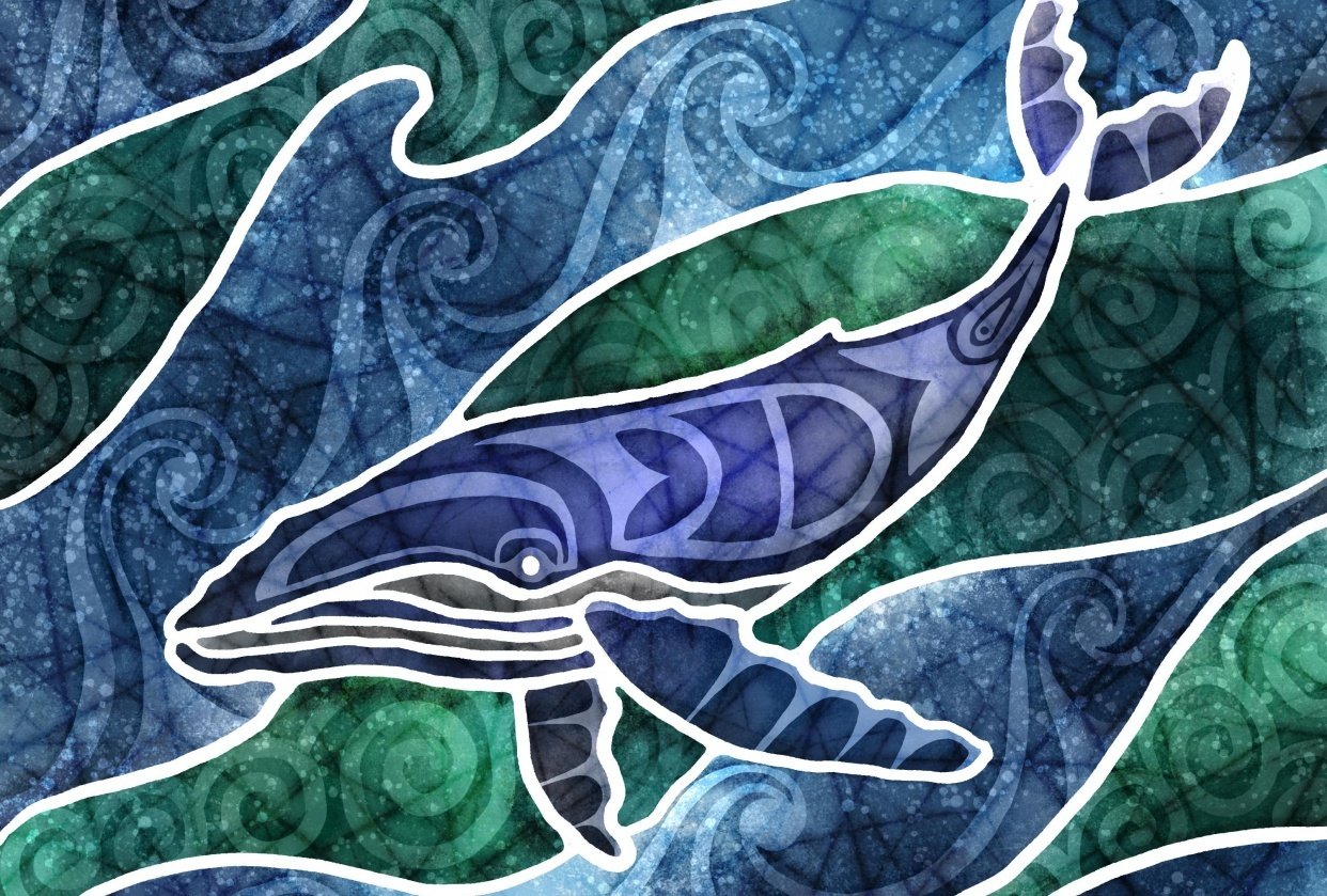 Whale with First Nations twist | Skillshare Student Project