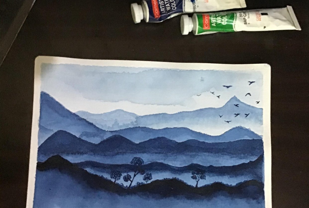 Monochromatic landscape | Skillshare Student Project