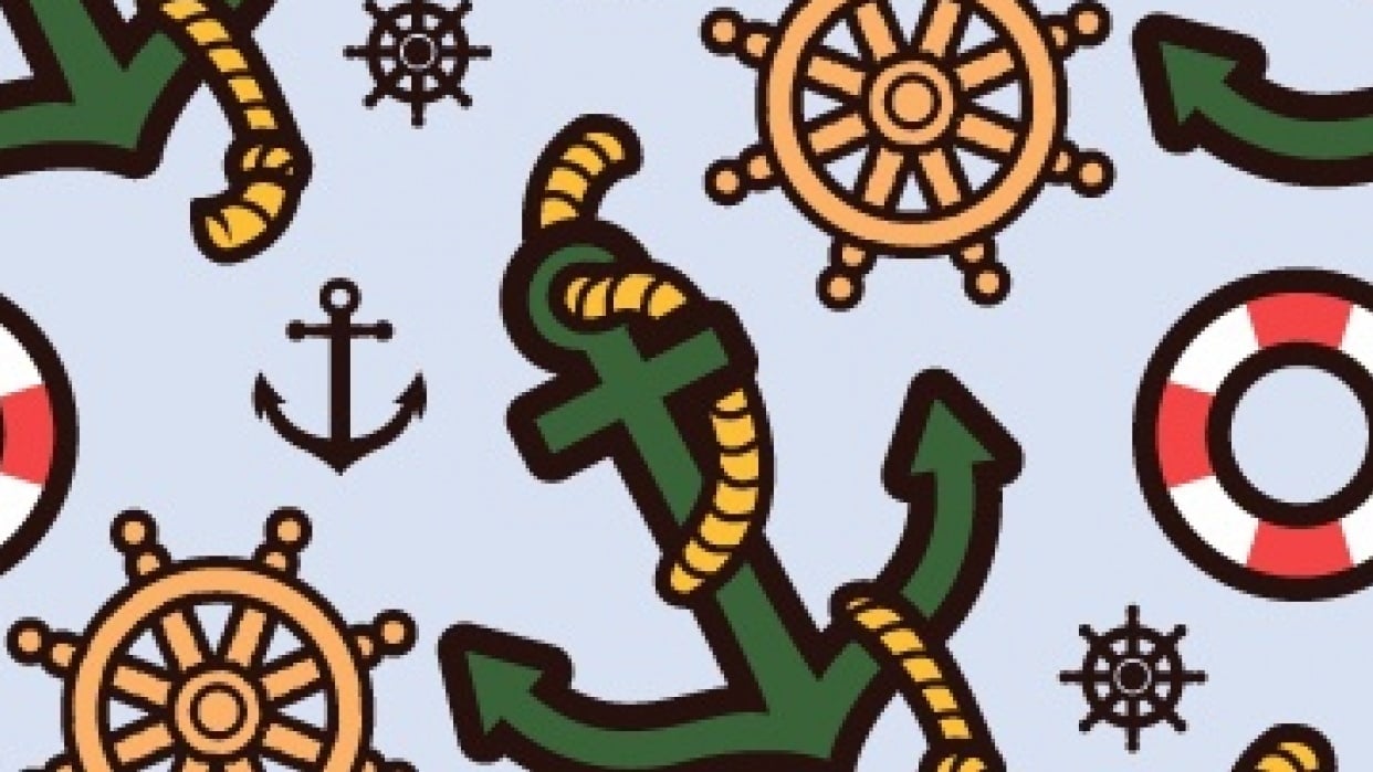 Directional vs Non-directional print. Nautical theme. | Skillshare ...