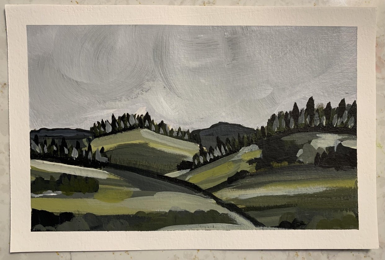 Abstract landscape | Skillshare Student Project