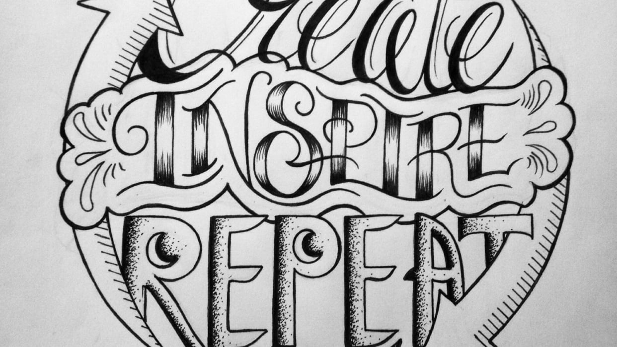 Hand-Lettering Project: Create, Inspire, Repeat | Skillshare Student ...