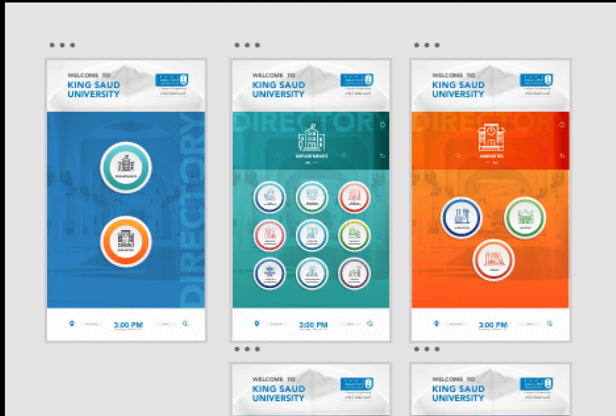 KSU 2021 Directory Touch Screen UI | Skillshare Student Project