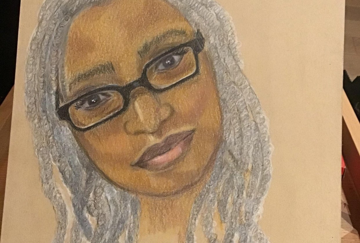 The Selfie - Portrait in coloured pencils | Skillshare Student Project