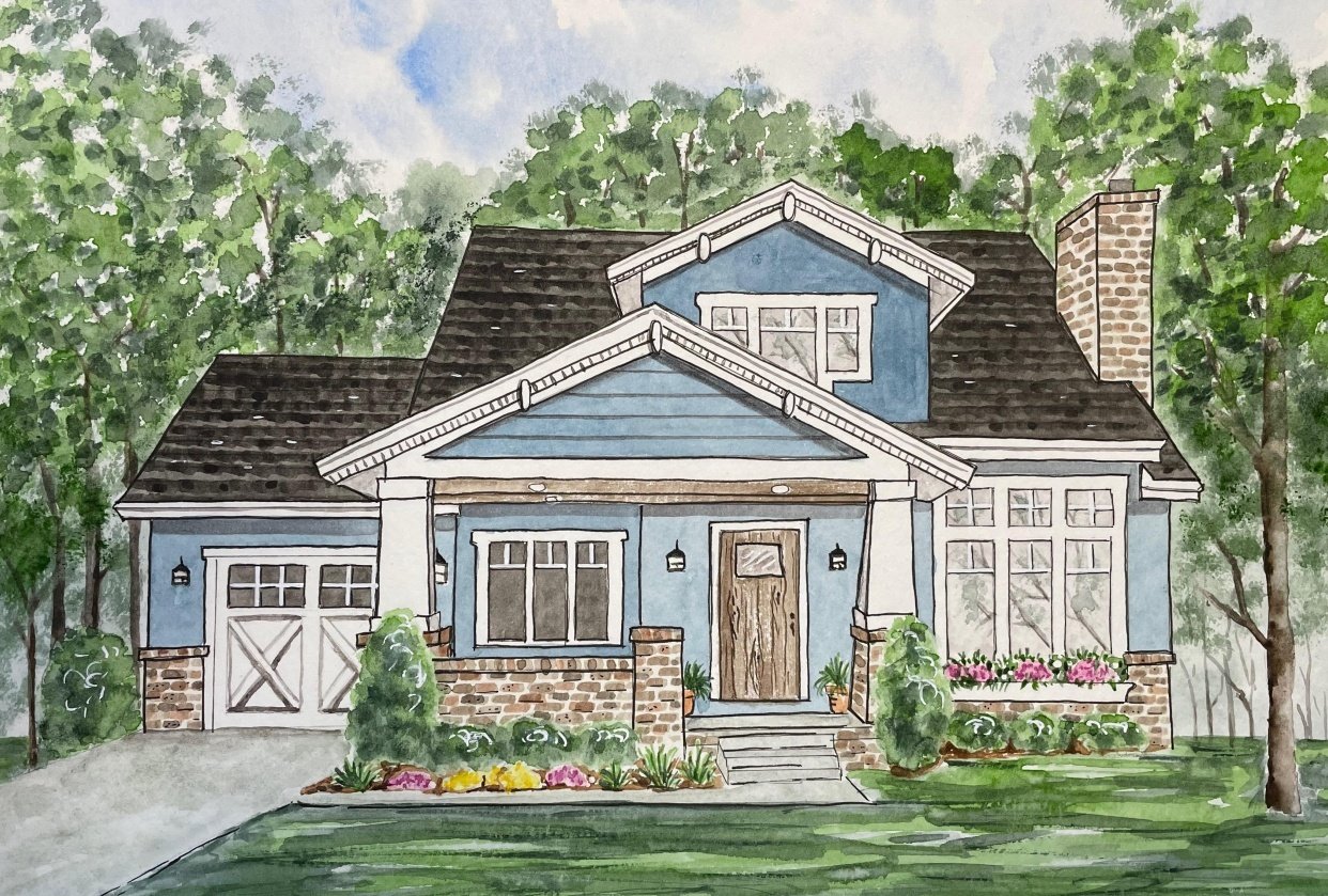 Watercolor House- Practice | Skillshare Student Project