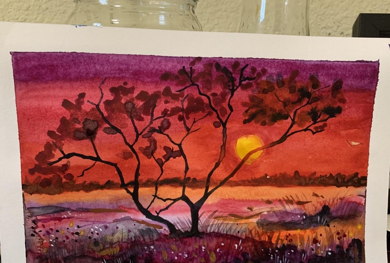 Purple Sunset | Skillshare Student Project