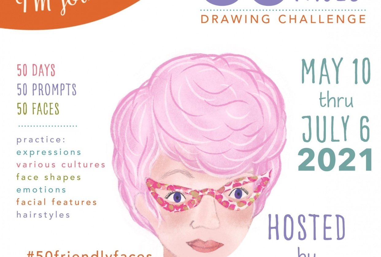 50 Friendly Faces Challenge | Skillshare Student Project