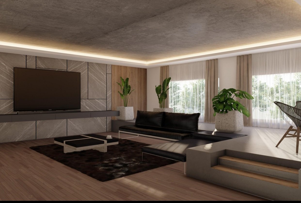 Living Room Interior day render | Skillshare Student Project Living Room Interior day render | Skillshare Student Project