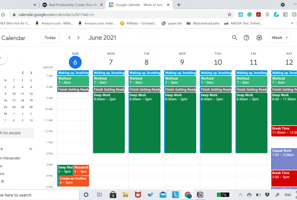 My Work Week | Skillshare Student Project