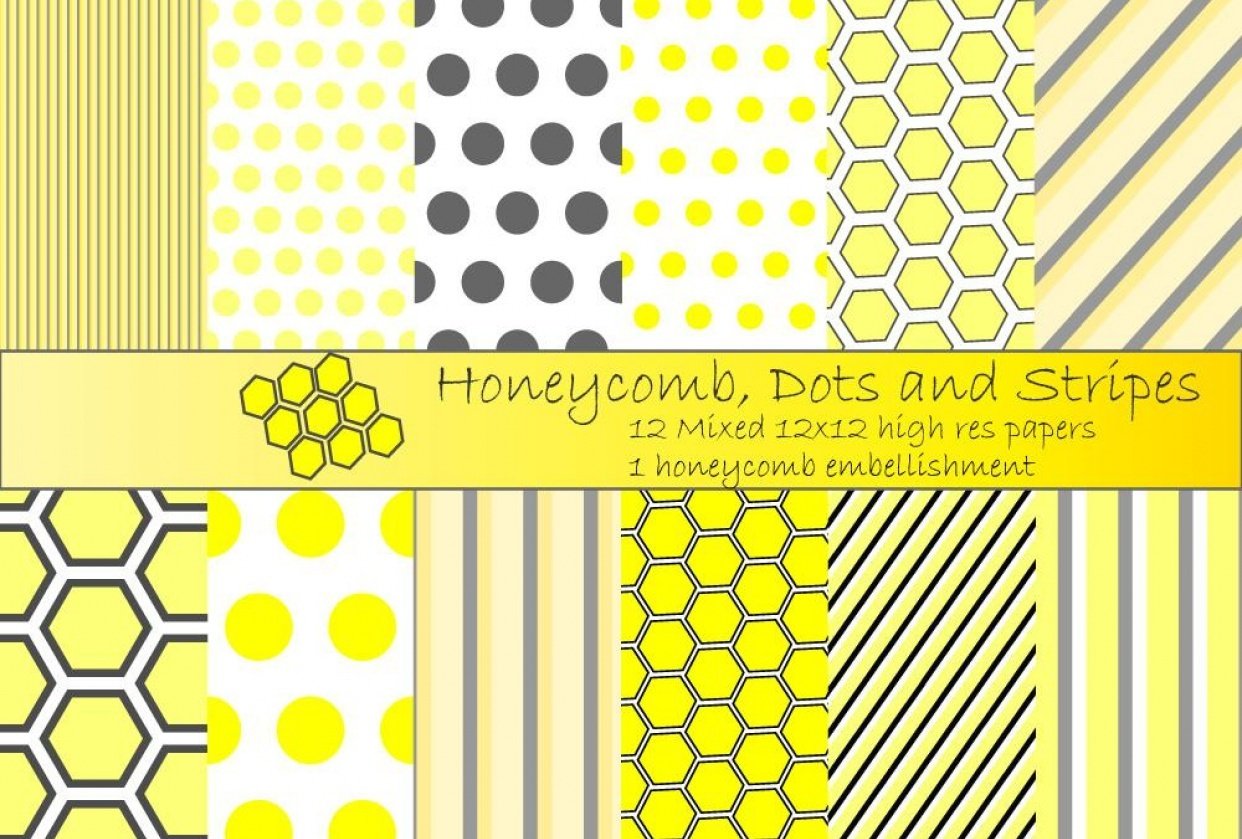 Honeycomb, Dots and Stripes with Honeycomb embellishment | Skillshare Student Project