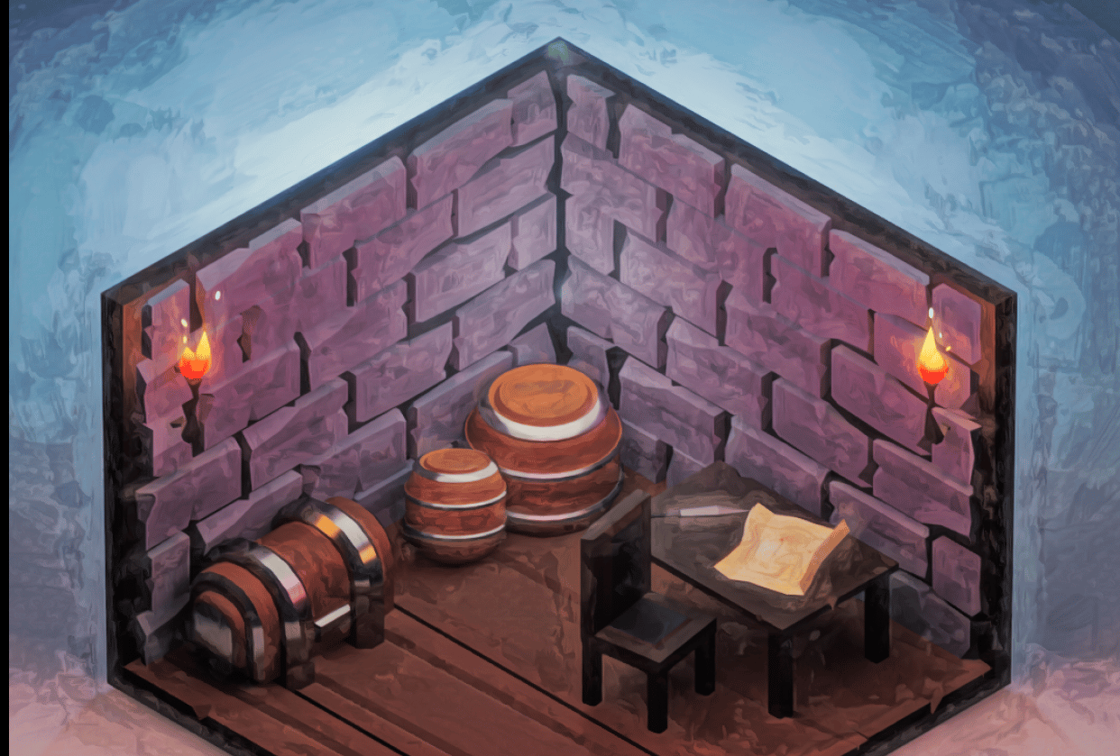 Isometric Medieval Study | Skillshare Student Project