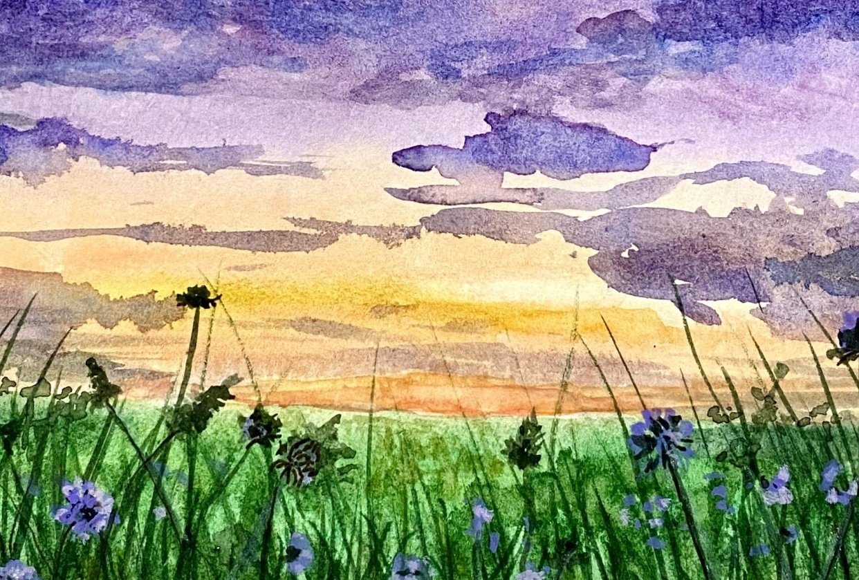 Sunset fields | Skillshare Student Project