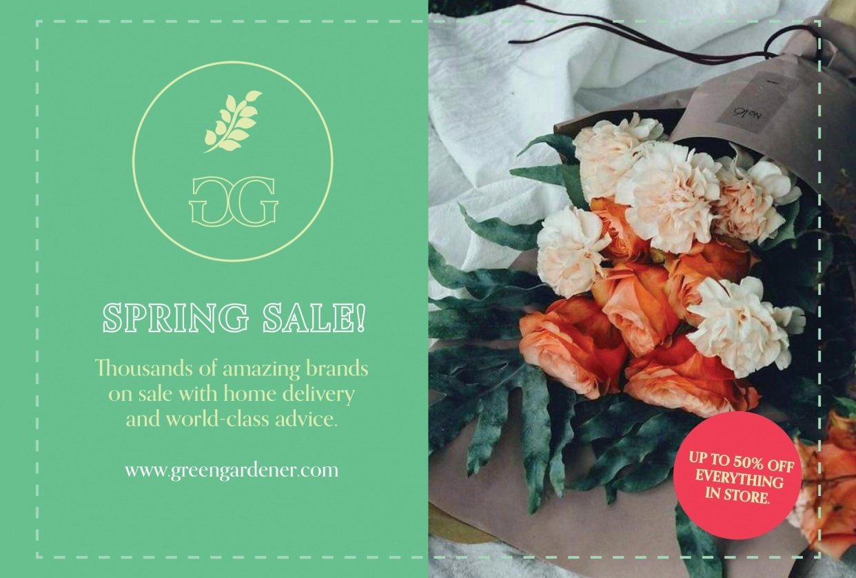 Class Exercise 1 - Green Gardener Flyer | Skillshare Student Project