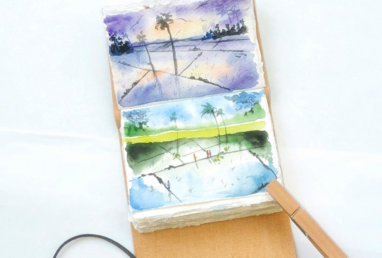 Watercolor landscape | Skillshare Student Project