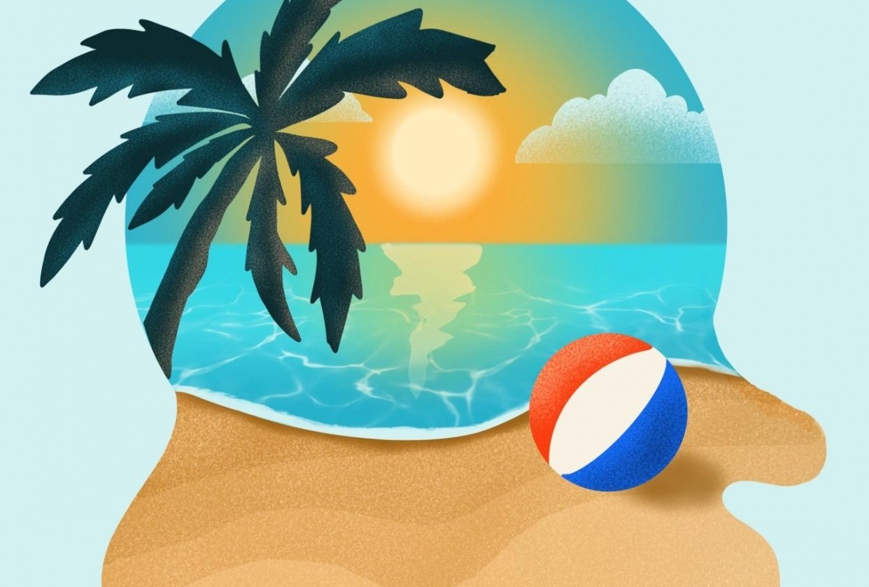 Summer Beach Scene | Skillshare Student Project