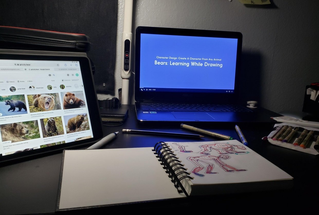 Bear study and character concepts | Skillshare Student Project