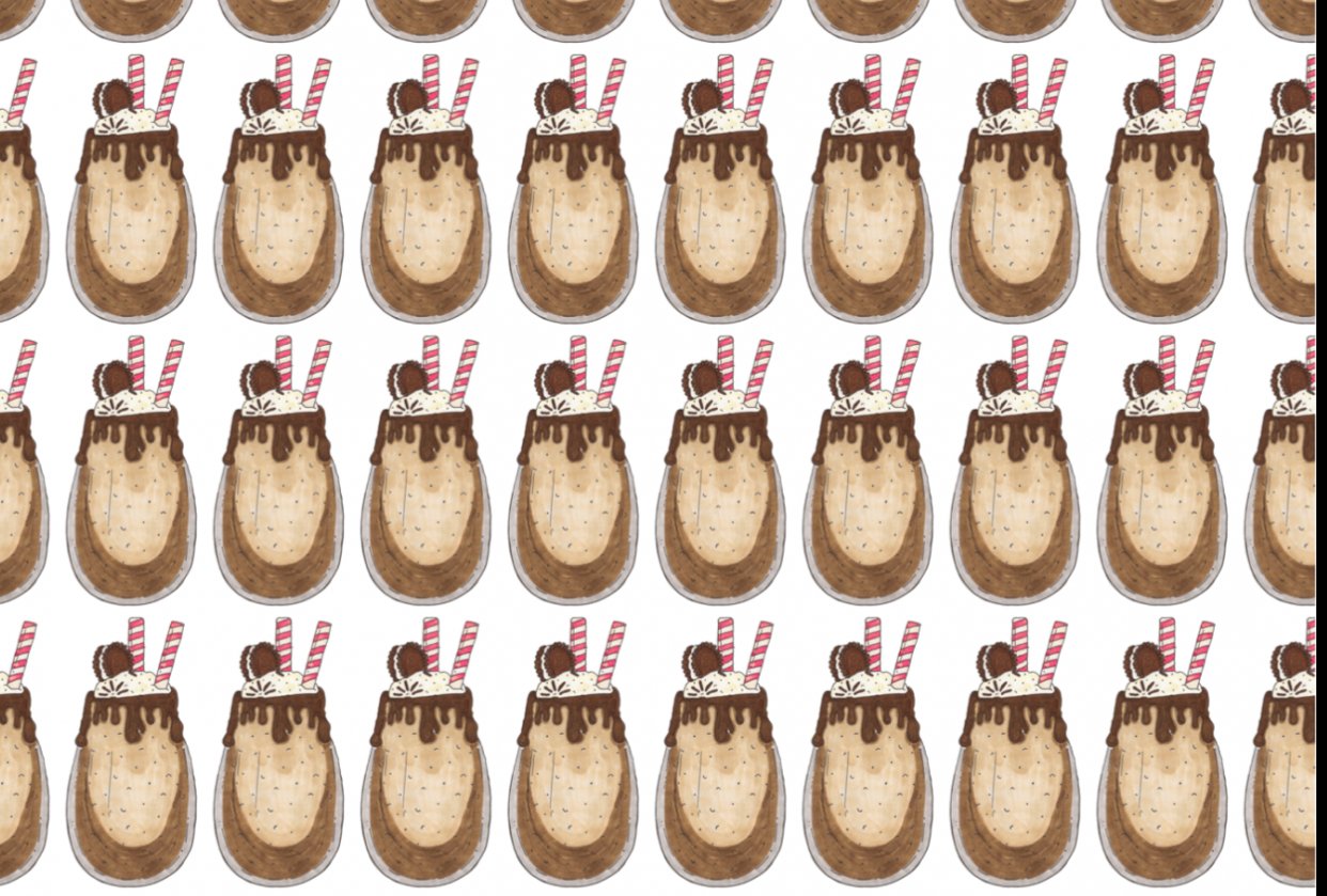 Milk Shake pattern | Skillshare Student Project