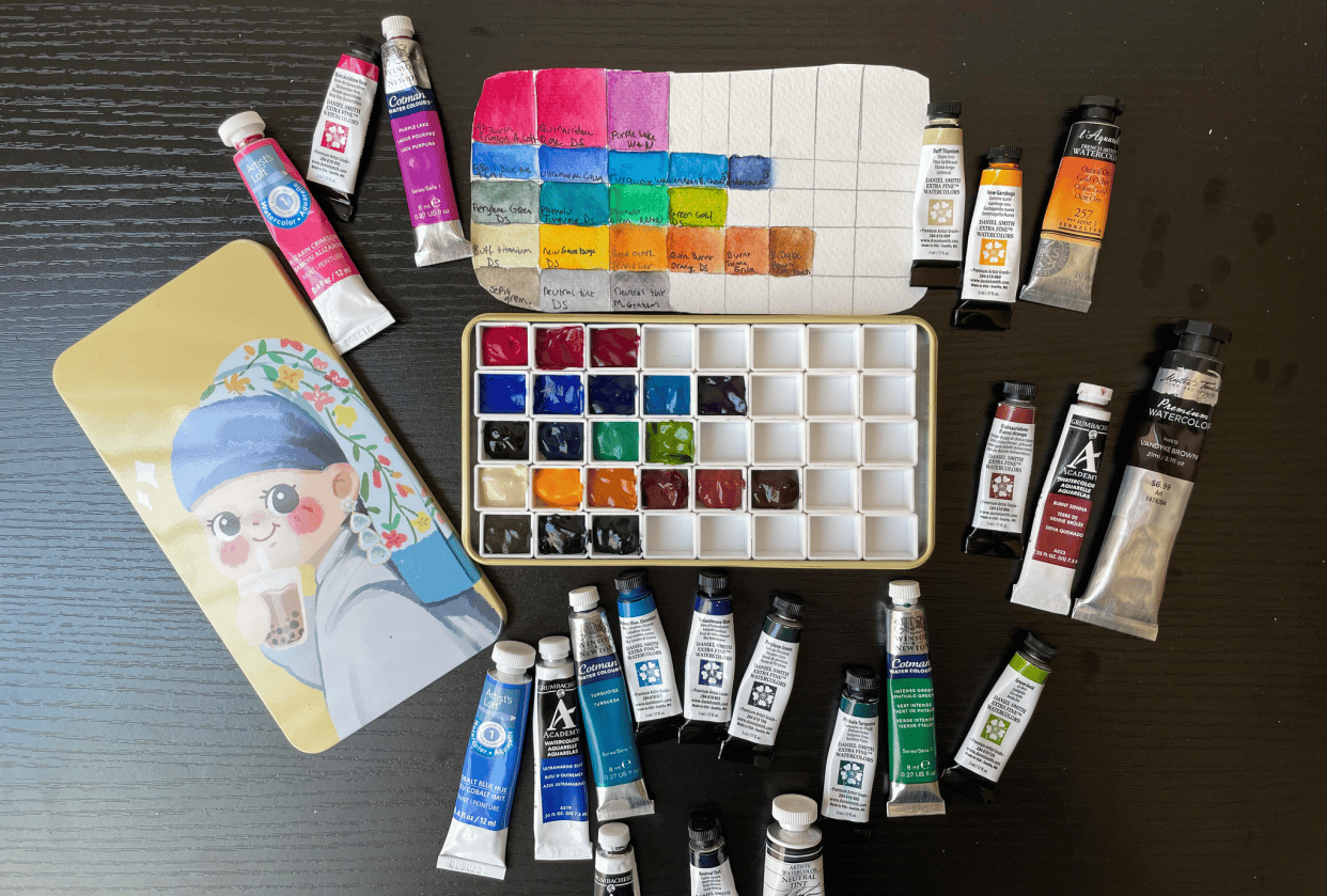 the girl with the (bubble tea) palette | Skillshare Student Project