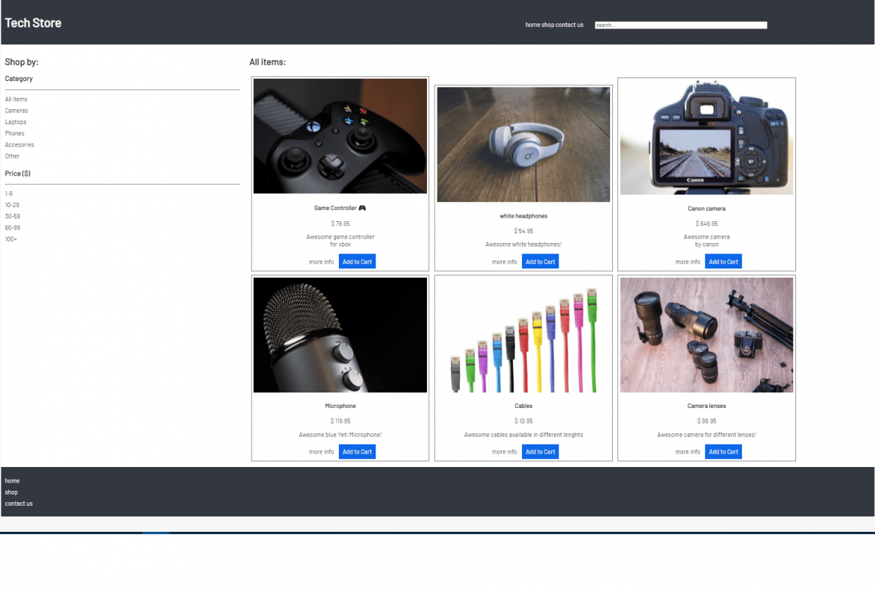 The tech store mock up | Skillshare Student Project