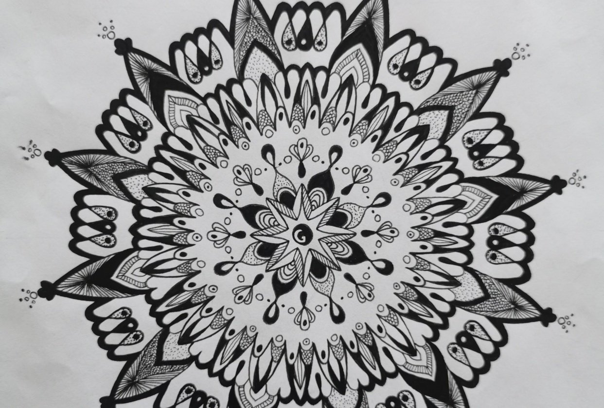 Mandala and drops | Skillshare Student Project