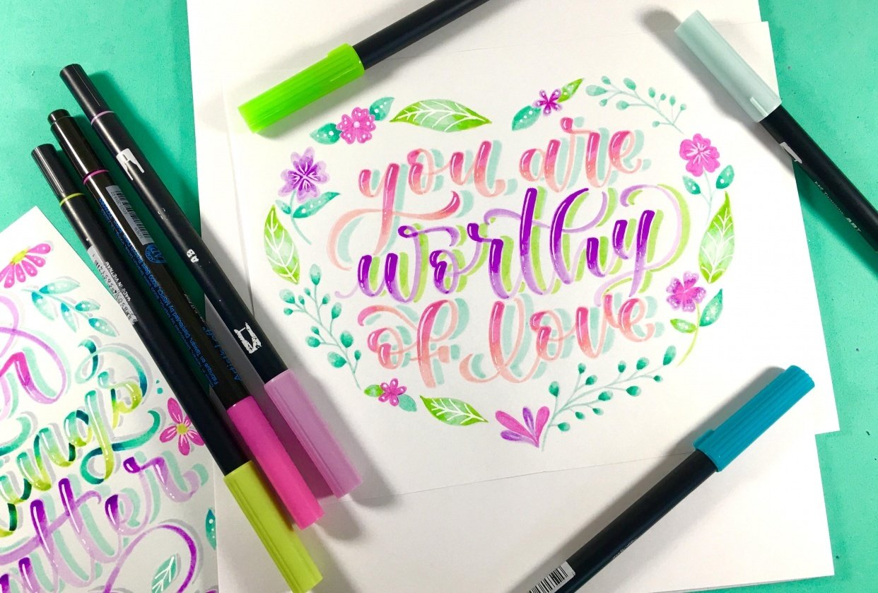 Sample Project: Lettering Layouts! | Skillshare Student Project