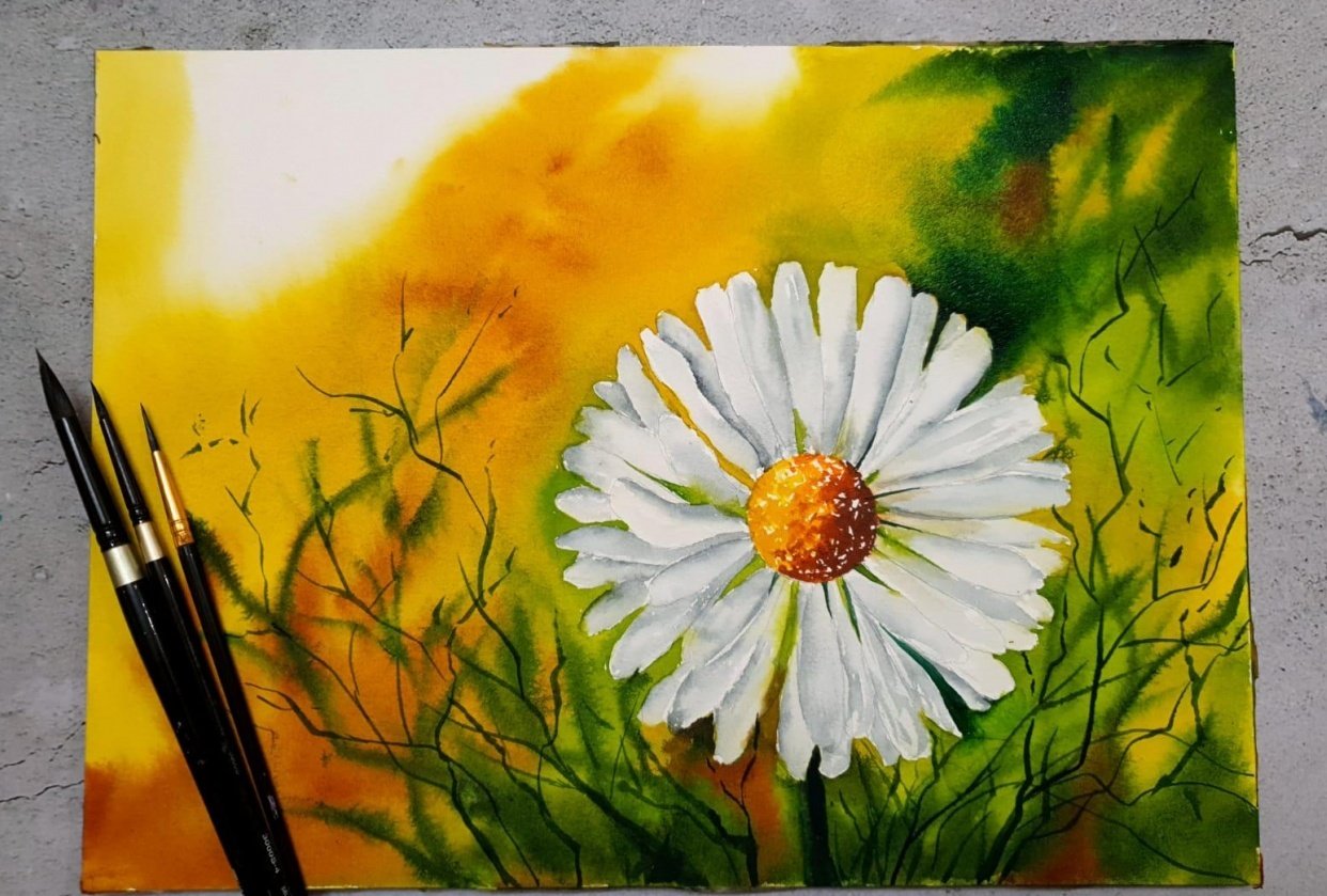 Daisy, Poppies and Peony | Skillshare Student Project