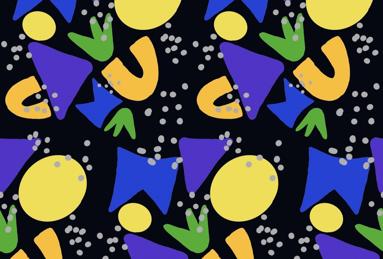 Abstract half drop repeat in procreate | Skillshare Student Project