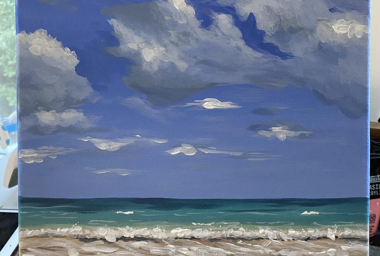 Acrylic ocean | Skillshare Student Project