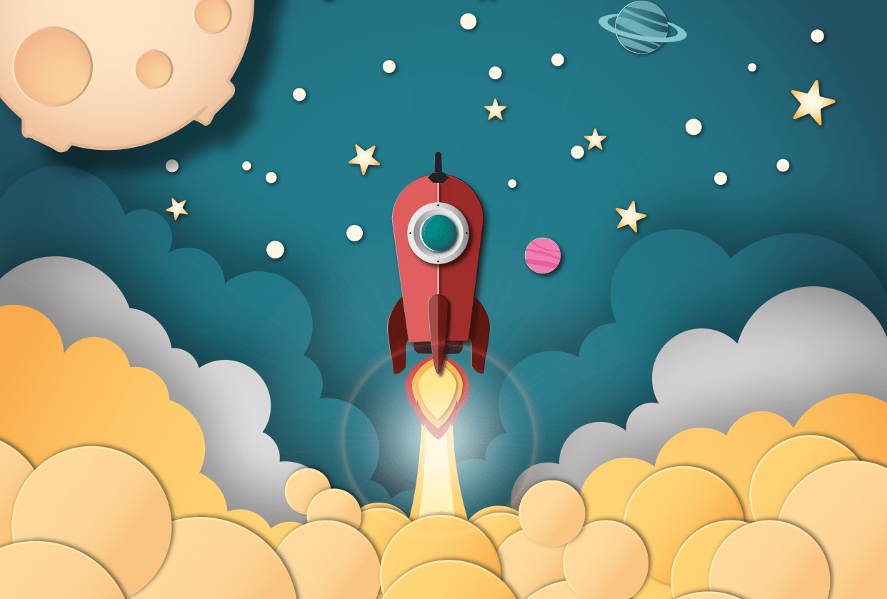 Rocket illustration | Skillshare Student Project