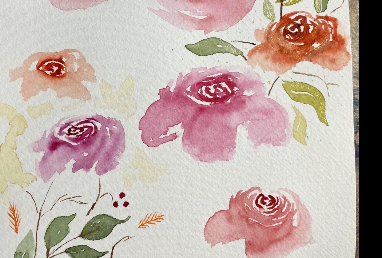 Watercolor roses | Skillshare Student Project Watercolor roses | Skillshare Student Project
